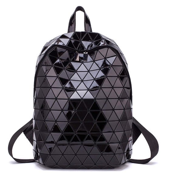 Bags | Geometric Backpack Holographic | Poshmark